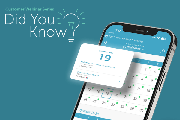 Did You Know Series | Webinars | TigerConnect