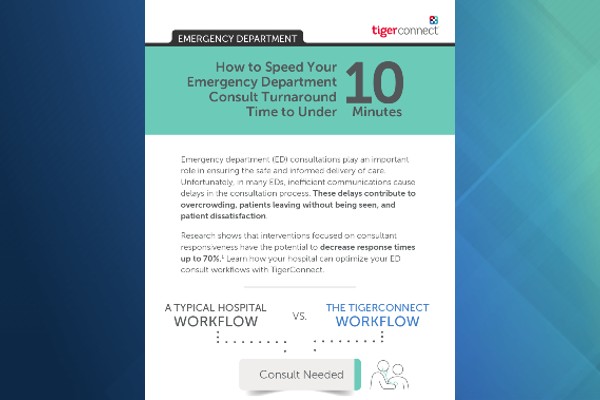 Emergency Department Consult Workflow | Infographic | TigerConnect