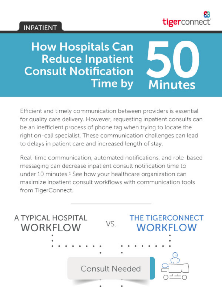 Inpatient Workflow Solutions | TigerConnect