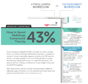 Speed ED Radiology Turnaround Time | Infographic | TigerConnect