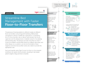 Floor-to-Floor Transfers | Infographic | TigerConnect