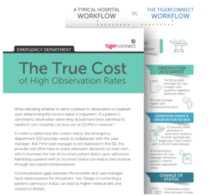 Observation Status Workflow | Infographic | TigerConnect