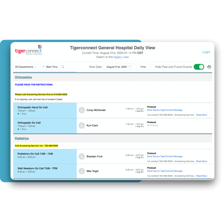 Physician Scheduling Software for Healthcare | TigerConnect