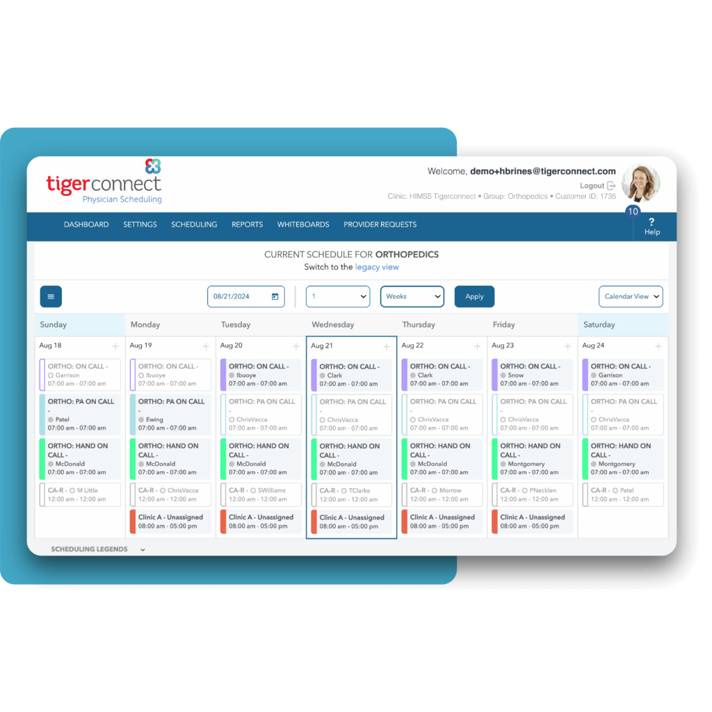 Physician Scheduling Software for Healthcare | TigerConnect