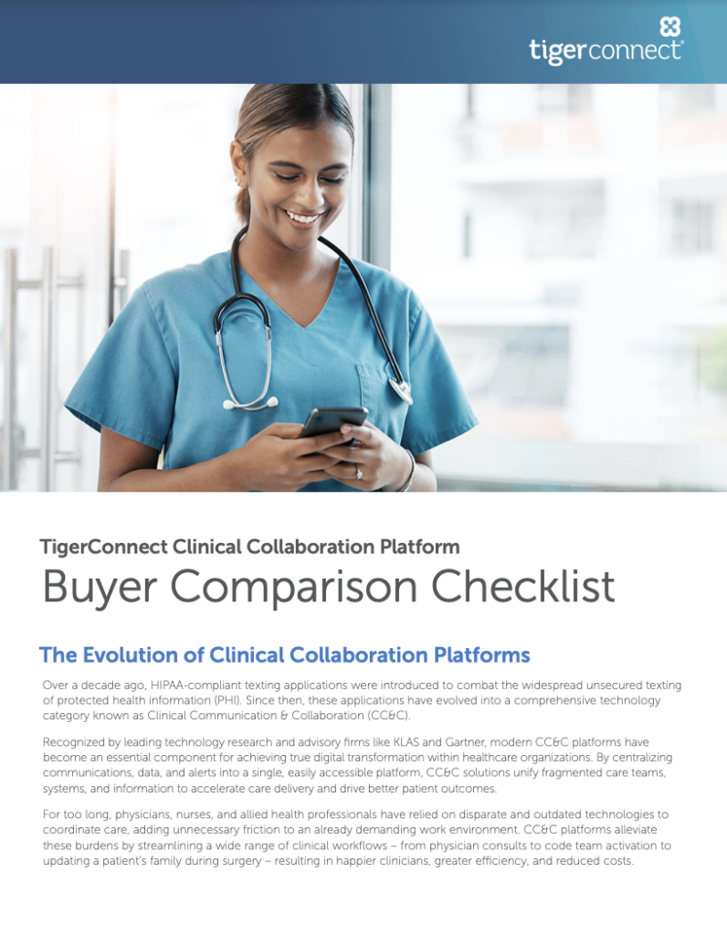 Clinical Communication & Collaboration Platform | Checklist