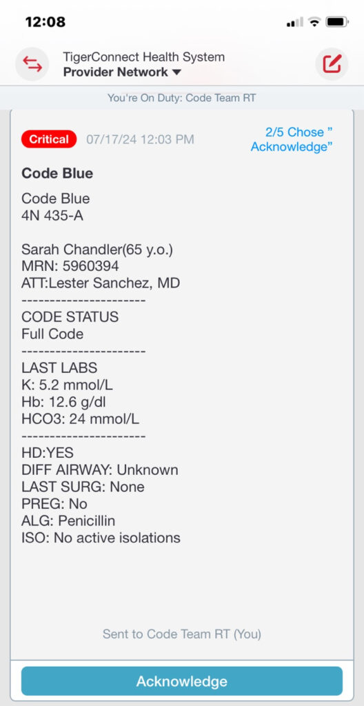 Critical Response Workflows | TigerConnect
